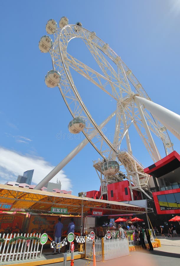 Ferris Wheel Melbourne Australia Editorial Stock Image - Image of ...