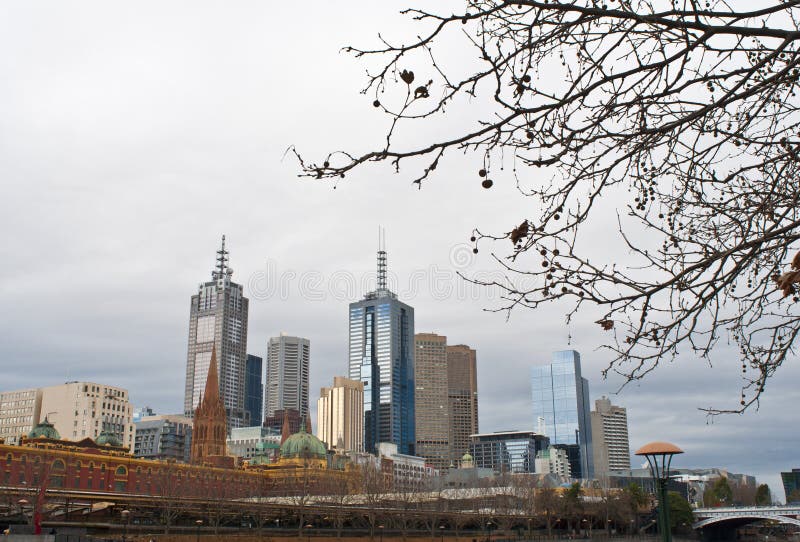 Melbourne in Winter stock photo. Image of colors, autumn - 20371766