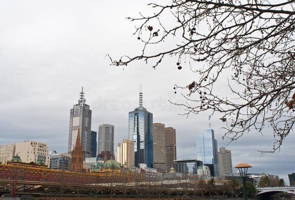 Melbourne in Winter stock photo. Image of colors, autumn - 20371766