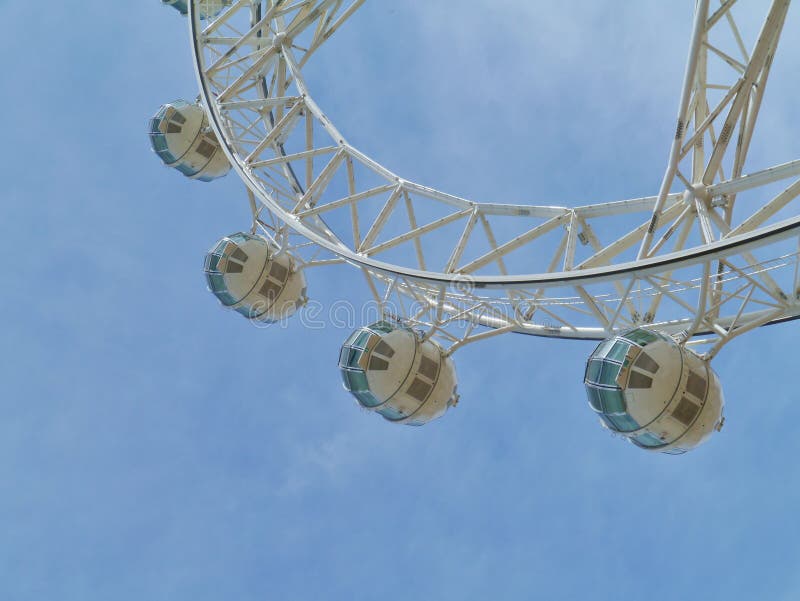 The Giant Wheel in the Dockland of Melbourne Stock Photo - Image of ...