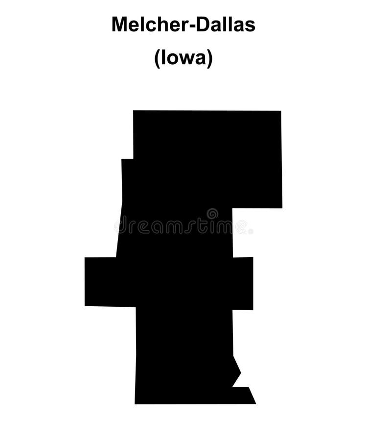 Melcher Dallas Outline Map Stock Illustrations – 3 Melcher Dallas ...