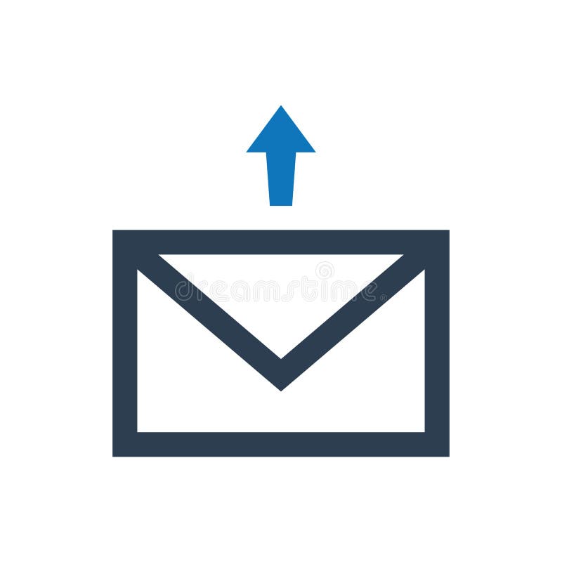 Meldung gesendete Ikone vektor abbildung. Illustration von gesendet ...