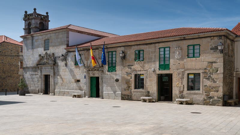 Melide, Spanien - Medieval Bridge Puente San Xoan Genom Floden Furelos ...