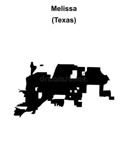 Melissa Outline Map Stock Illustrations – 1 Melissa Outline Map Stock ...