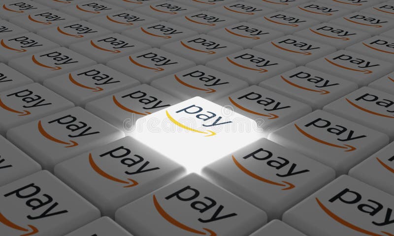 Melitopol, Ukraine - September 28, 2022: Amazon Pay Logo Icon Isolated on Shape of Cubes. Amazon ...