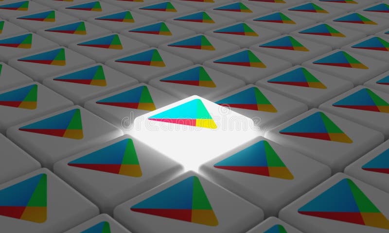 Melitopol, Ukraine - September 28, 2022: Google Play Store Logo Icon ...