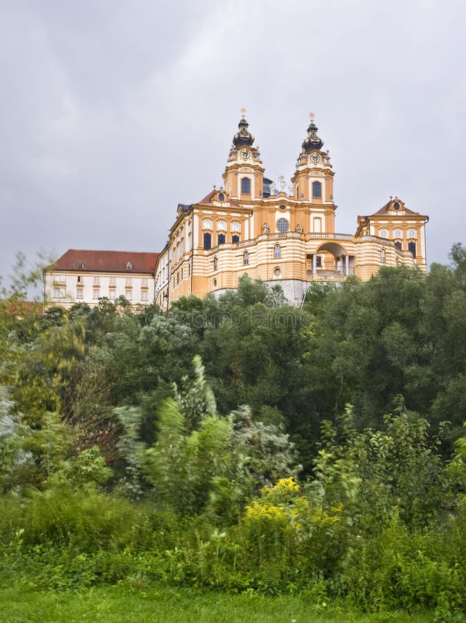 Melk Abbey stock photo. Image of church, forest, melk - 11552646