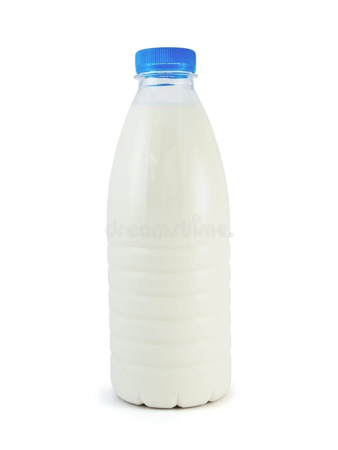 De Plastic Fles Van De Melk 2 Liter Stock Afbeelding - Image of drank ...