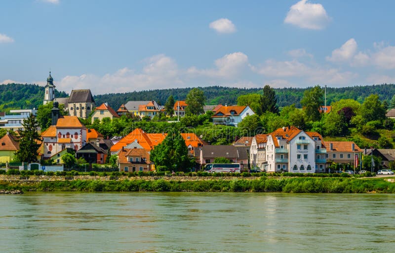 Melk Town in Austria...IMAGE Stock Image - Image of landscape, church ...