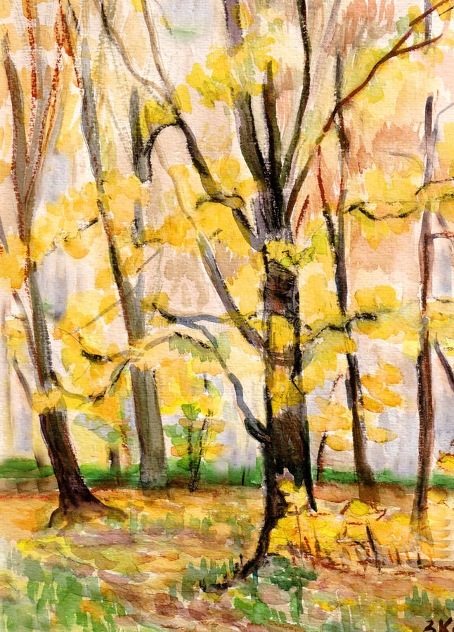 Mellow autumn stock illustration. Illustration of autumn - 30426584