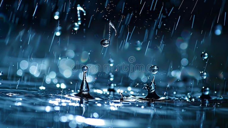 Raindrop Symphony Stock Illustrations – 199 Raindrop Symphony Stock ...