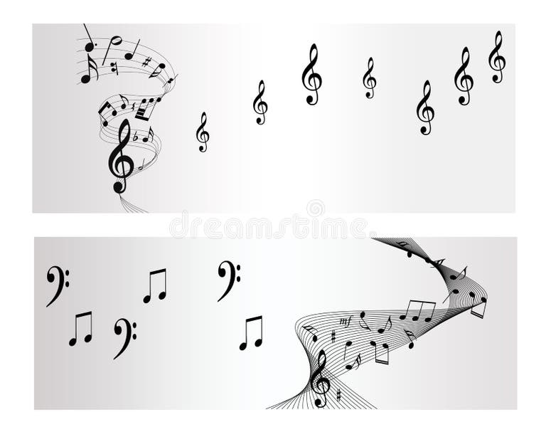 Melody, Note and Music Vector Banner Stock Illustration - Illustration ...