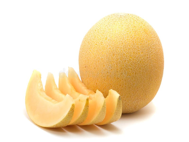 Gele meloen stock foto. Image of besnoeiing, stuk, water - 44316048