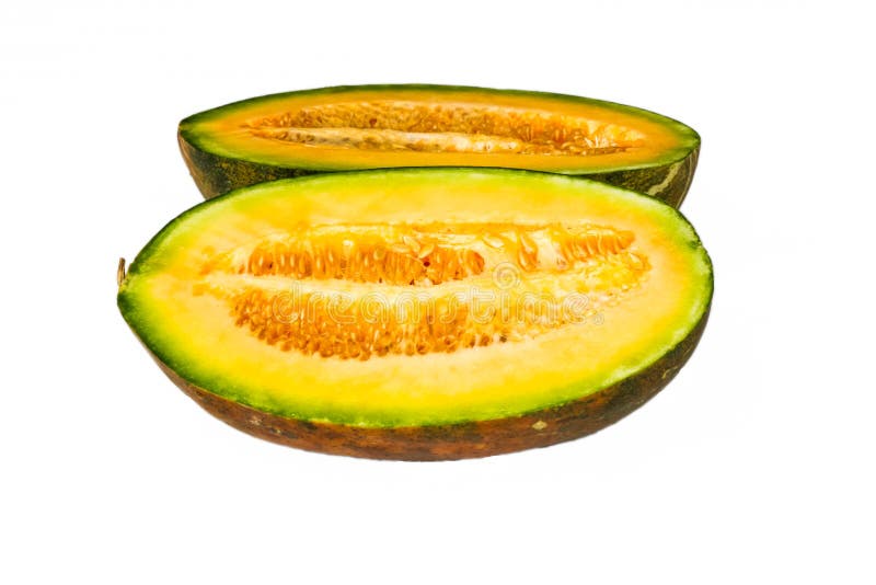 Melon half cut stock photo. Image of cantaloupe, diet - 31776384