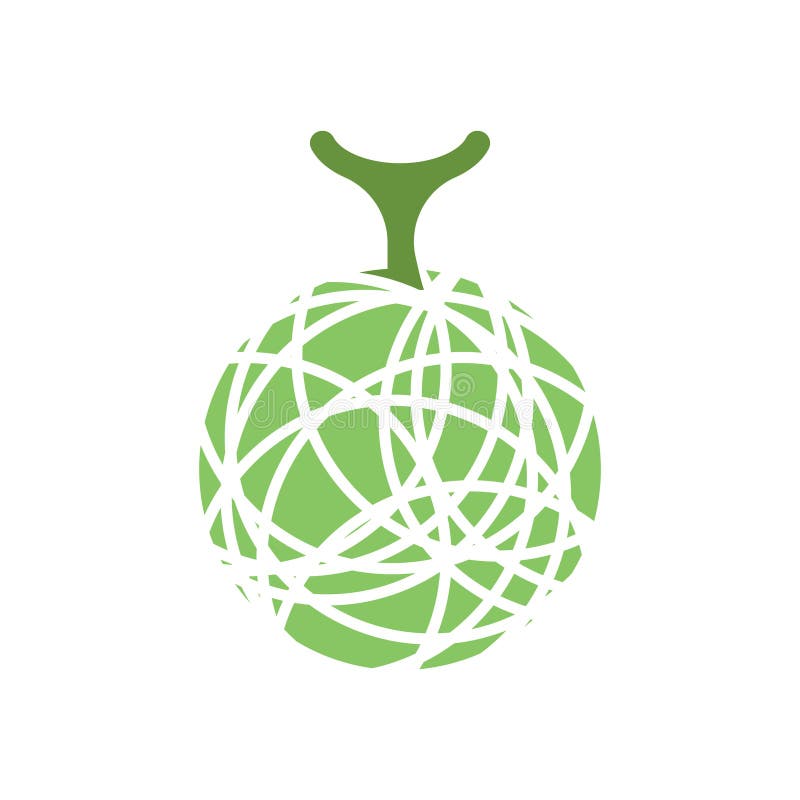 Melon Logo Template Icon stock vector. Illustration of space - 346422848