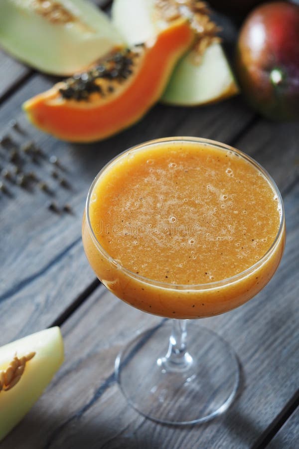 Melon and mango juice stock photo. Image of healthy, ginger - 87354048