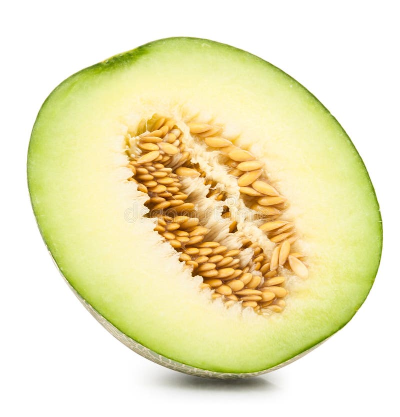 Melone Verde Del Cantalupo Isolato Immagine Stock - Immagine di anguria ...
