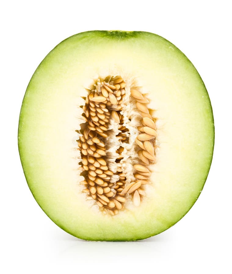 Melone Verde Del Cantalupo Isolato Immagine Stock - Immagine di anguria ...