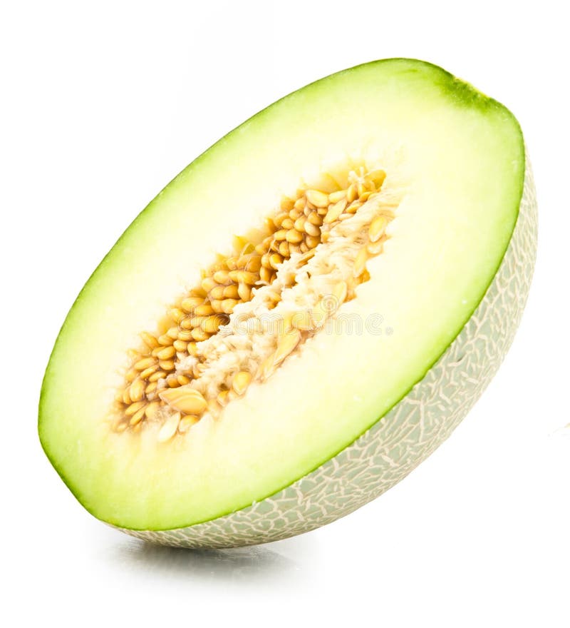 Melone Verde Del Cantalupo Isolato Immagine Stock - Immagine di anguria ...