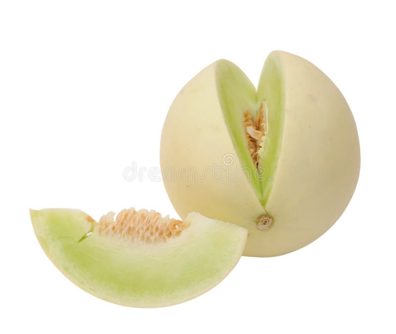 Melone verde tagliato fotografia stock. Immagine di sezione - 35215892