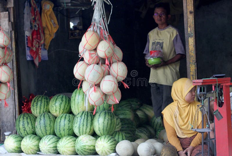 Melons editorial stock photo. Image of fruit, business - 58518998