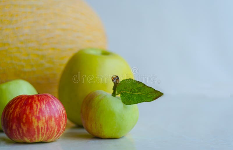 Melons, Watermelons and Fruits Stock Image - Image of water, natural ...
