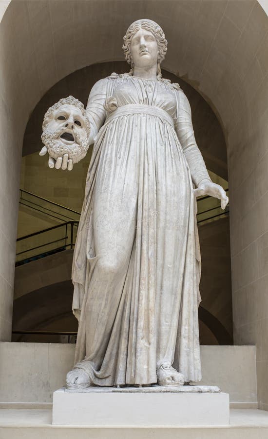 Melpomene Musa De La Tragedia Lumbrera Foto de archivo editorial ...