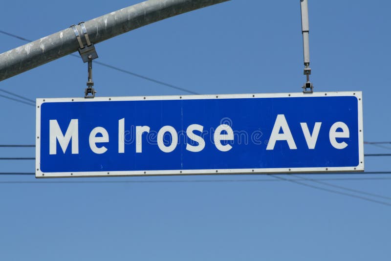 Melrose Avenue Sign stock photo. Image of money, star - 2681570