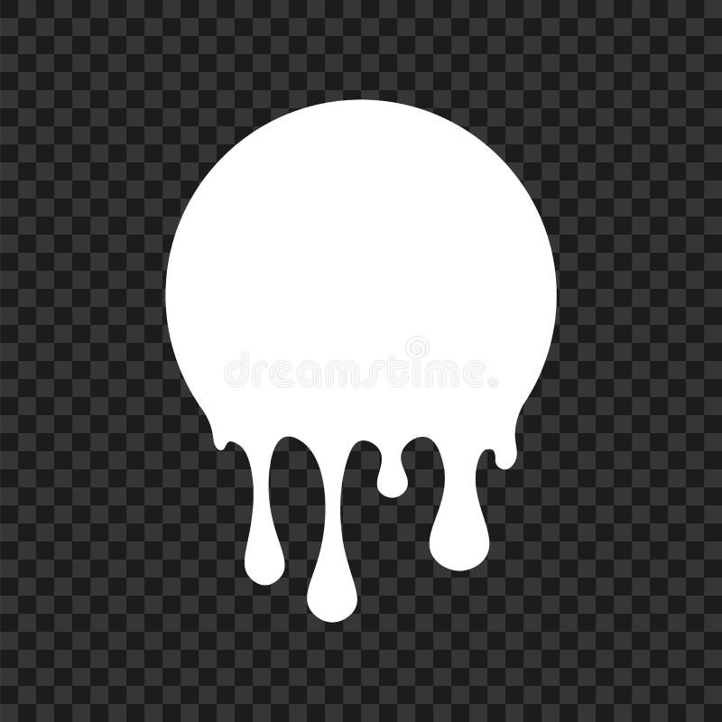 Melt Cream Stickers. Circle Drop Milk Logo Stock Vector - Illustration ...