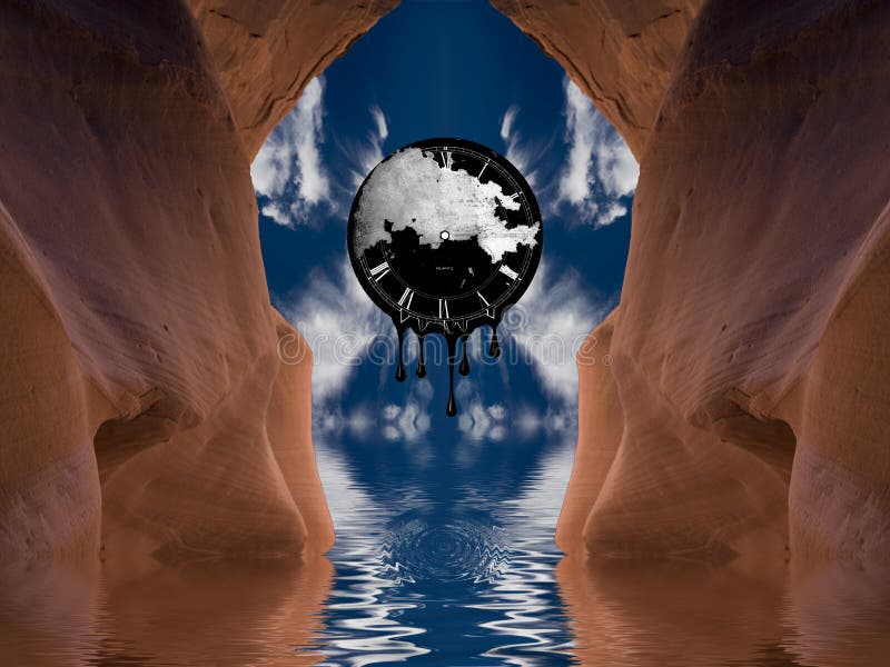 Melting Clock Stock Illustrations – 125 Melting Clock Stock ...