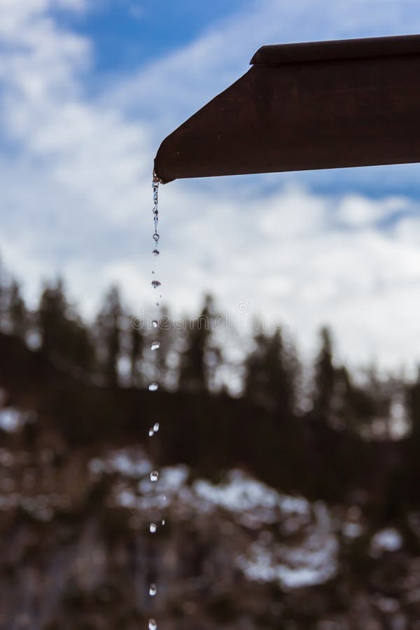 Melt-water in mountains stock photo. Image of ecology - 36632674