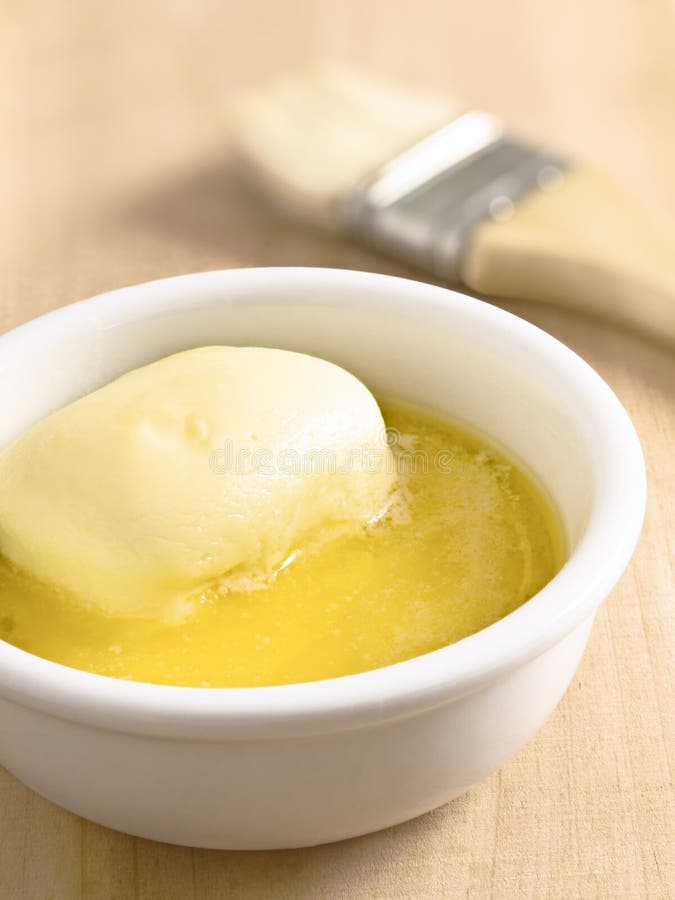 Melted Butter In A Bowl