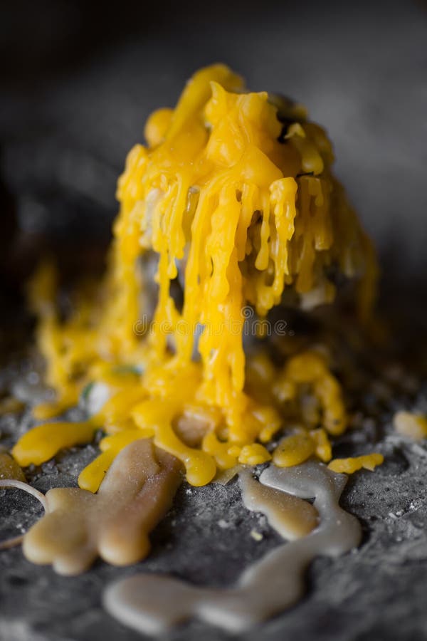 Melted candle stock image. Image of texture, finish, yellow - 32853237