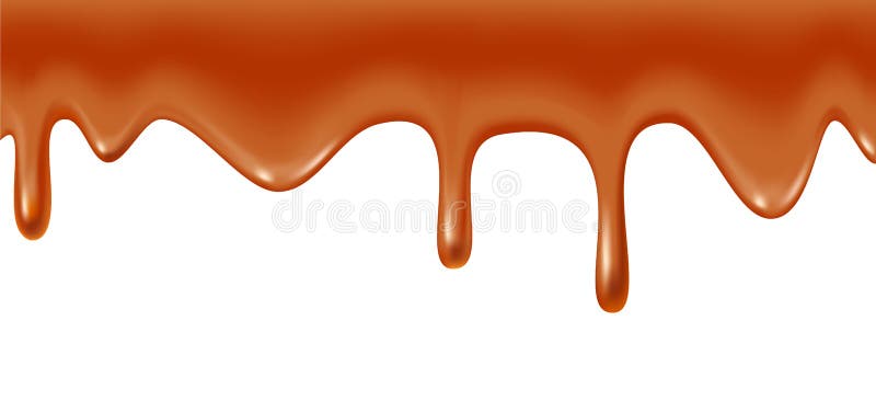 Caramel dripping stock illustration. Illustration of drop - 45270248