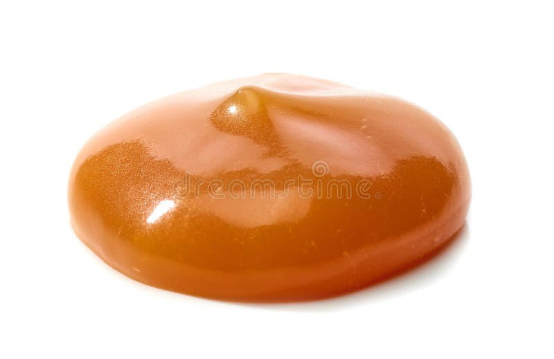 Melted caramel stock image. Image of dainty, dessert - 12396497