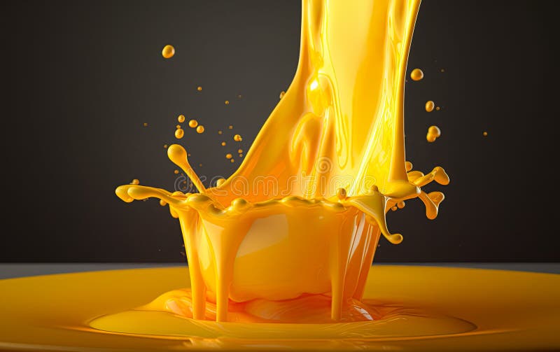 Melted Cheese Splashing and Oozing. Generative Ai Illustration Stock ...