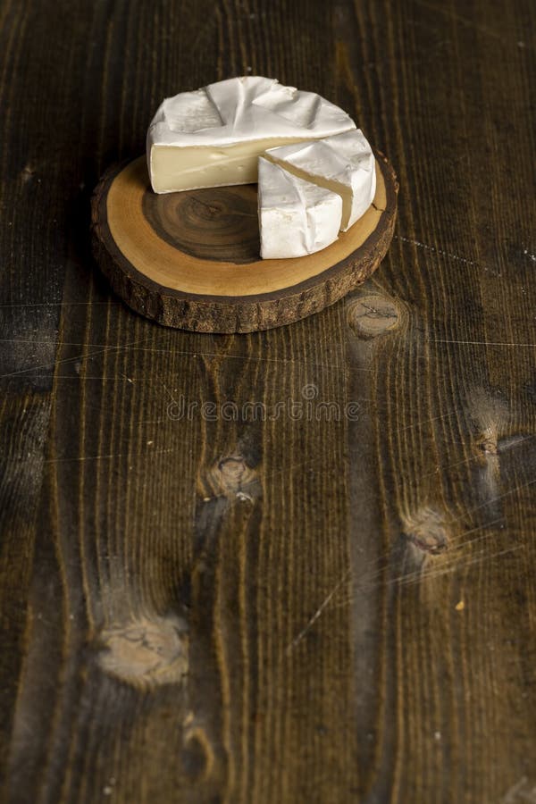 Melted Cheese with White Mold on the Table Stock Image - Image of ...