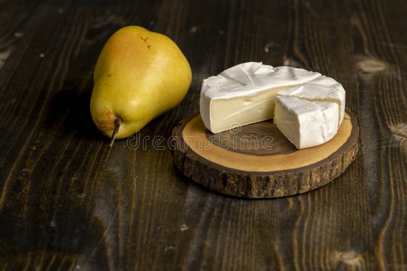 Melted Cheese with White Mold on the Table Stock Image - Image of ...