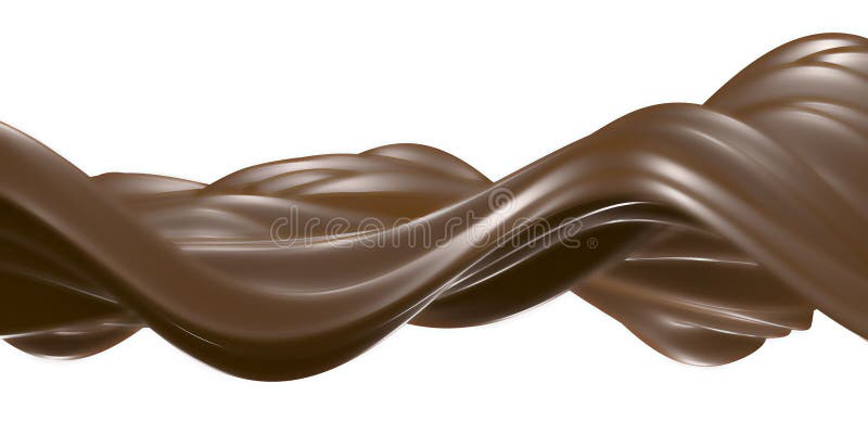 Melted Choco Mass. Chocolate Waves Background Stock Illustration ...