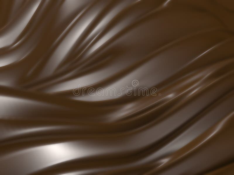 Melted Choco Mass. Chocolate Waves Background Stock Illustration ...