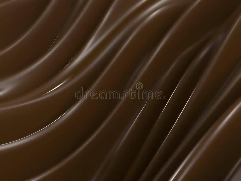 Melted Choco Mass. Chocolate Waves Background Stock Illustration ...