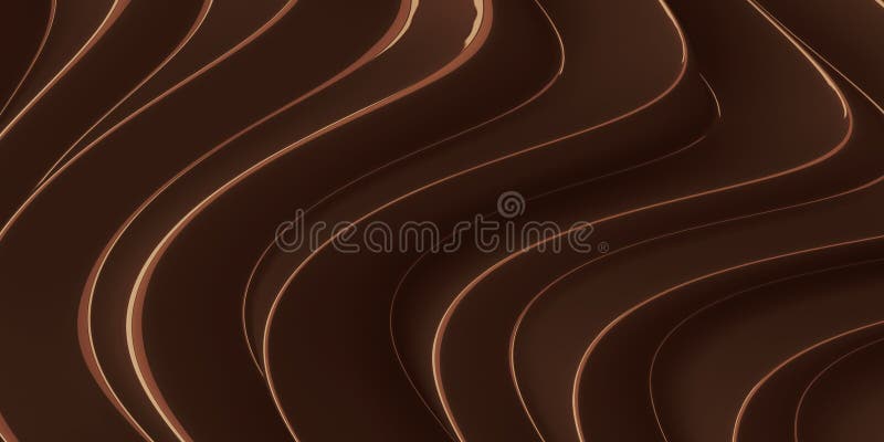 Melted Choco Mass. Chocolate Waves Background Stock Illustration ...