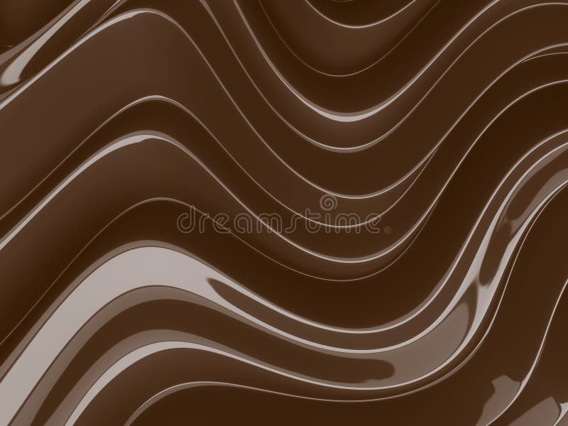Melted Choco Mass. Chocolate Waves Background Stock Illustration ...