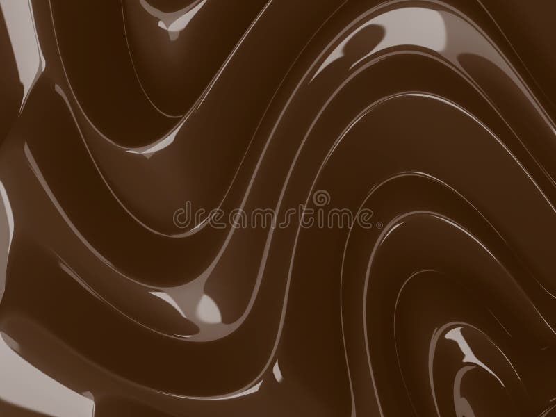 Melted Choco Mass. Chocolate Waves Background Stock Illustration ...