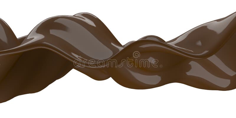 Melted Choco Mass. Chocolate Waves Background Stock Illustration ...