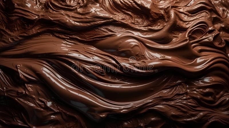 Melted Chocolate Background, Image Ai Generated Stock Illustration ...