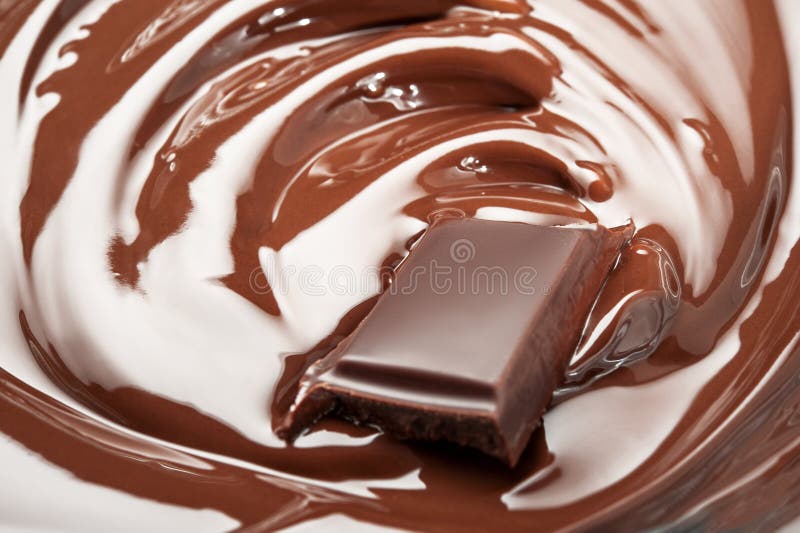Melted chocolate stock image. Image of milk, delicious - 84974913