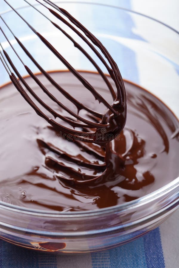 Melted Chocolate for Cooking Stock Photo - Image of liquid, ingredient ...
