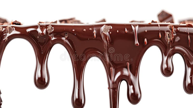 Melted Chocolate Dripping Down Stock Illustration - Illustration of ...