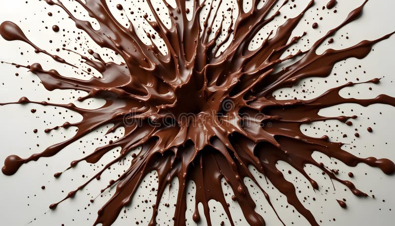 Melted Chocolate Explosion: a Deliciously Decadent Burst of Brown ...
